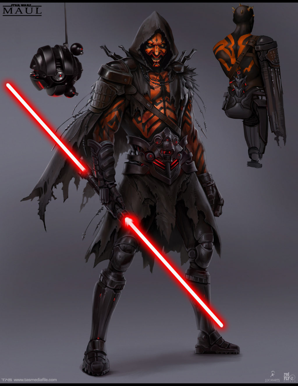 Here is Some Concept Art For The Cancelled Darth Maul Game. - Gameranx