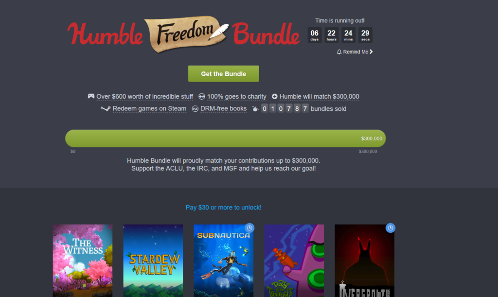 Humble Freedom Bundle Now Live - Gameranx