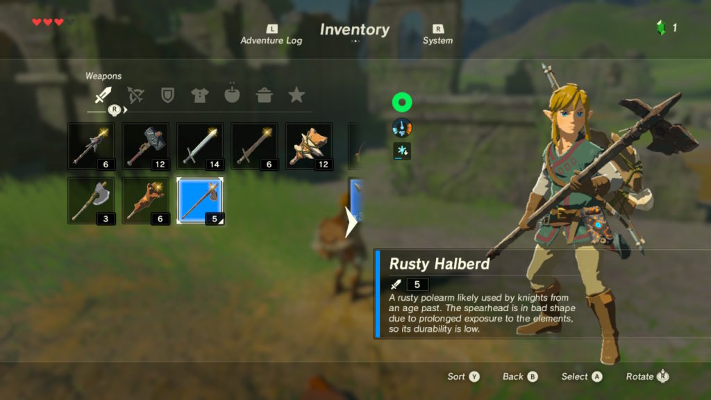 Legend of Zelda: Breath of the Wild - Weapons Guide | Drop Locations ...