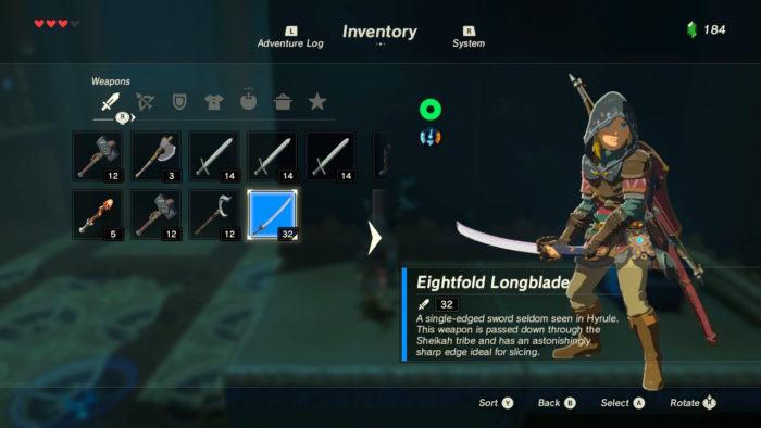 Legend of Zelda: Breath of the Wild - Weapons Guide | Drop Locations ...
