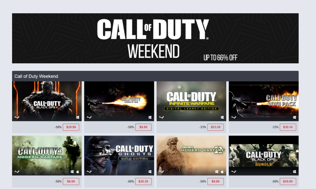 Humble Bundle Offers Massive Call of Duty Sale - Gameranx