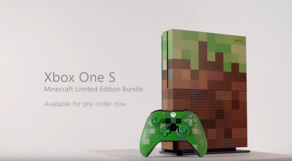 Minecraft Themed Xbox One S Showcased - Gameranx