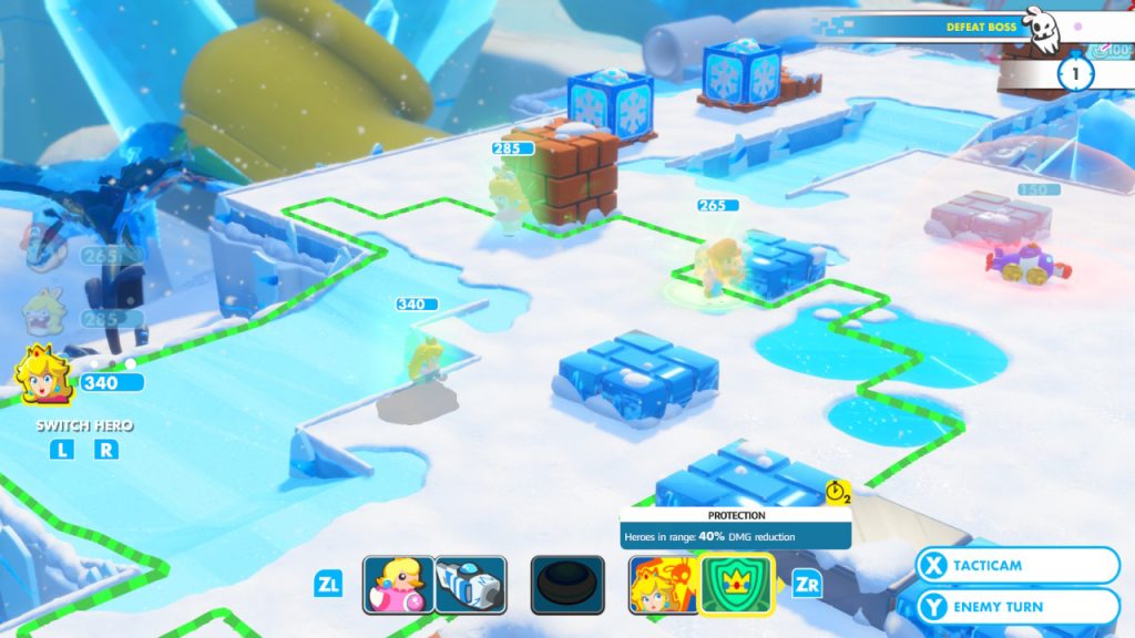 Mario + Rabbids: How To Beat The Icicle Golem | World 2 Boss Guide ...