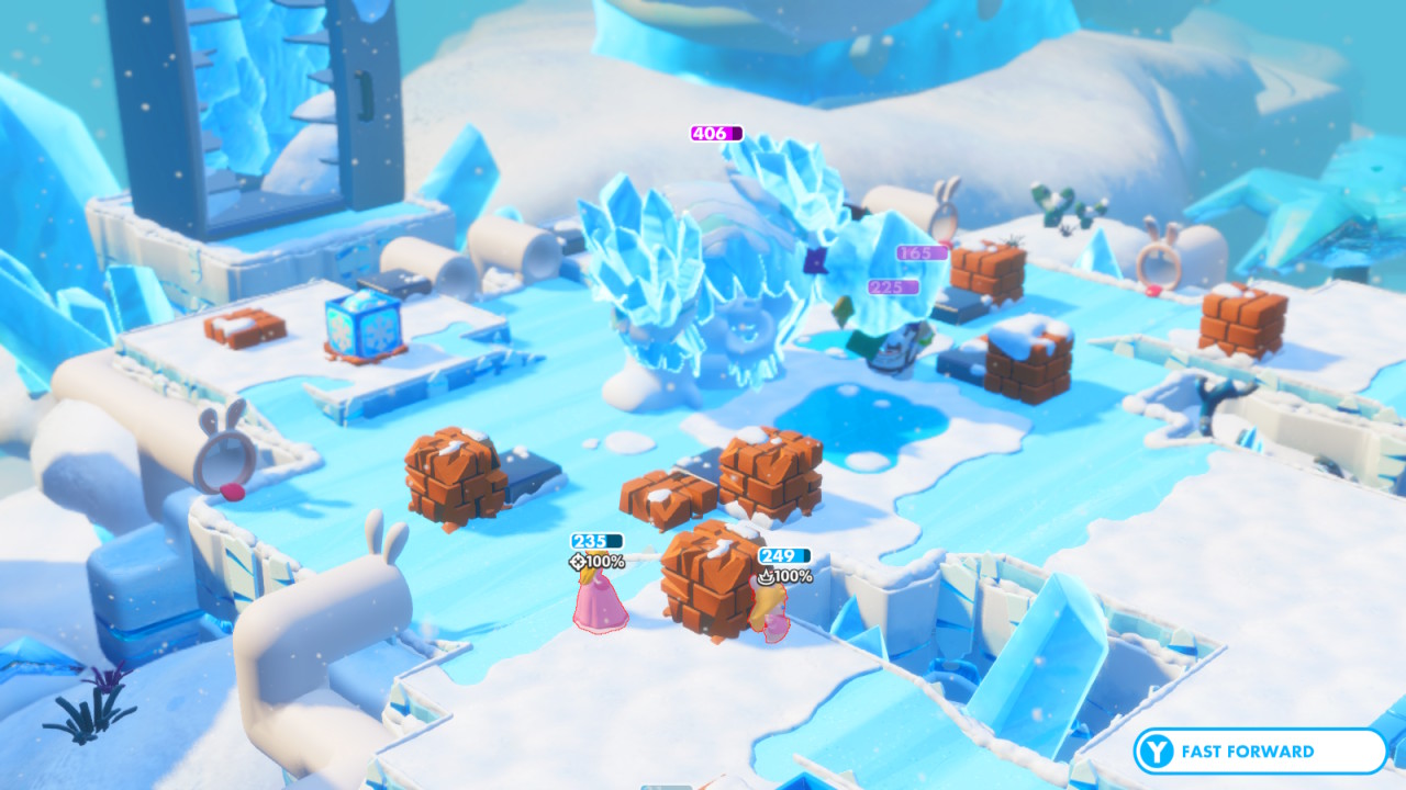 Mario + Rabbids: How To Beat The Icicle Golem | World 2 Boss Guide ...