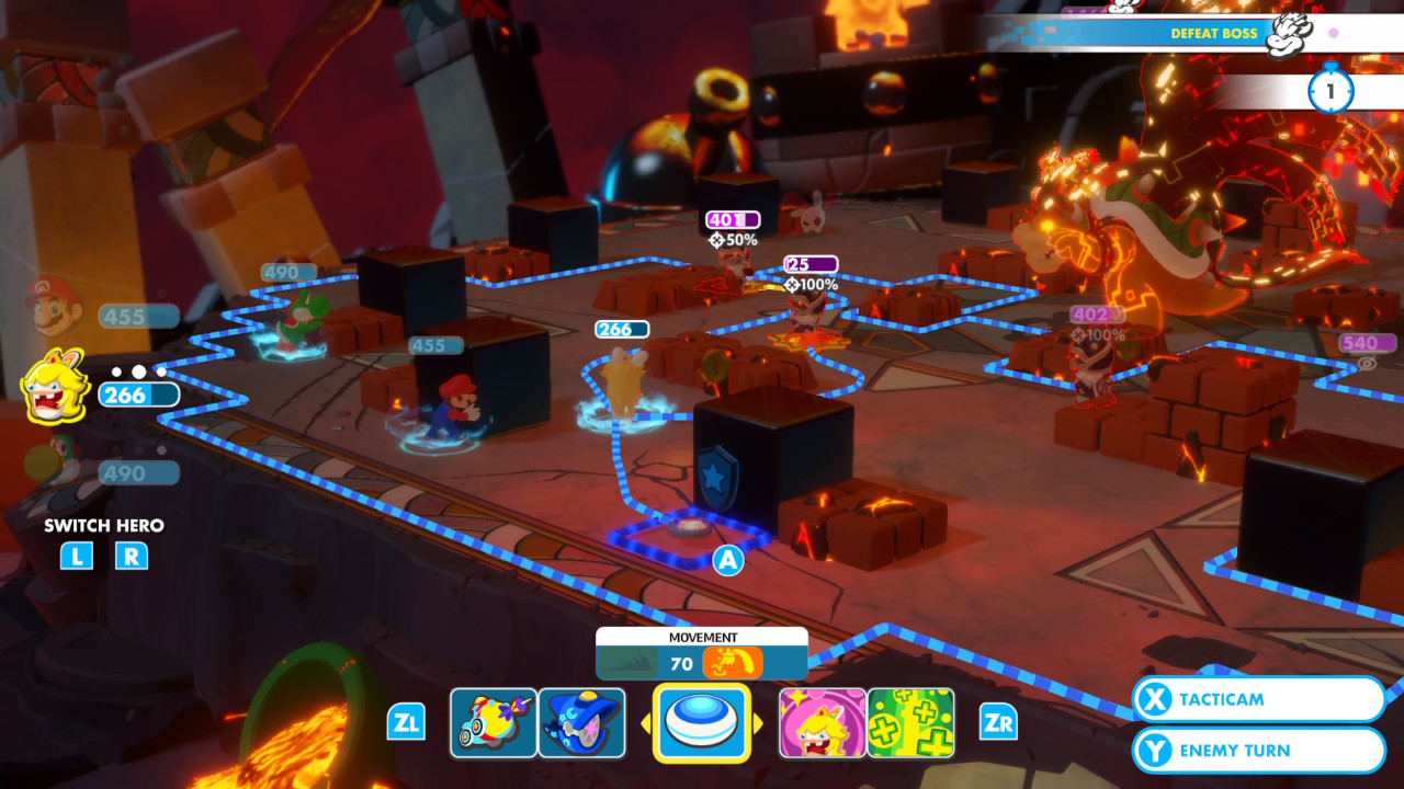 Mario + Rabbids: How To Beat MegaDragonBowser | World 4 Boss Guide ...