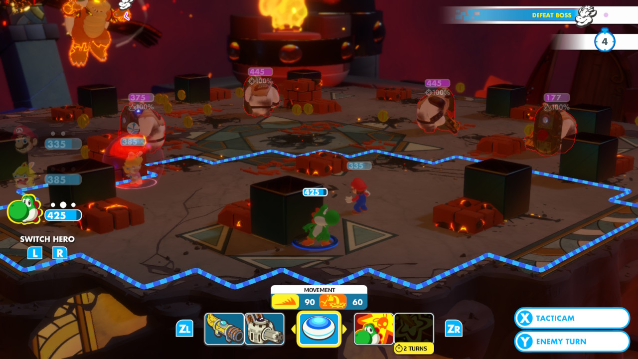 Mario + Rabbids: How To Beat MegaDragonBowser | World 4 Boss Guide ...