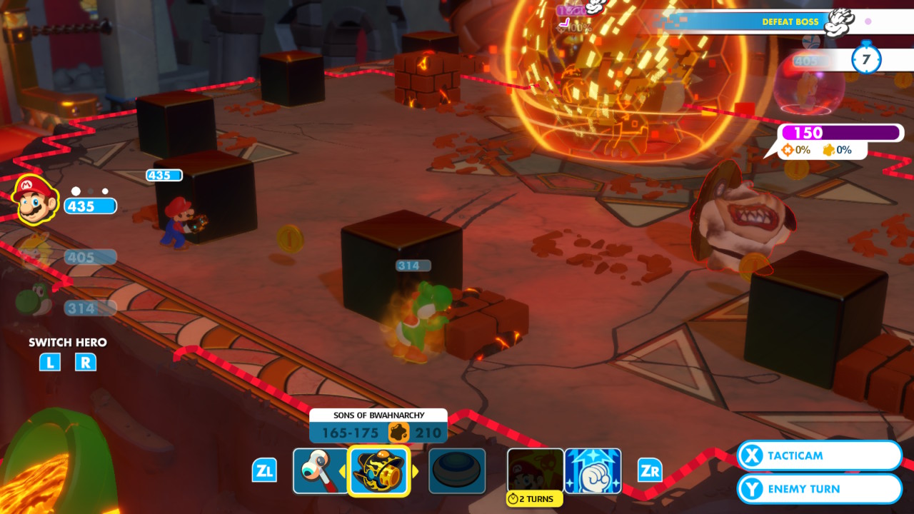 Mario + Rabbids: How To Beat MegaDragonBowser | World 4 Boss Guide ...