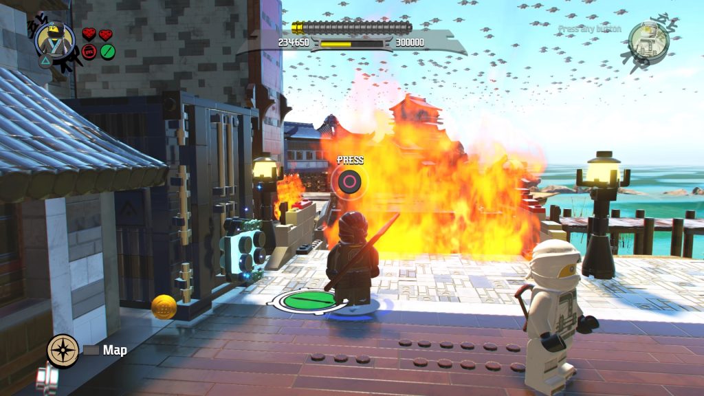 LEGO Ninjago Movie Video Game Walkthrough | Level 2: Ninjago City Beach ...