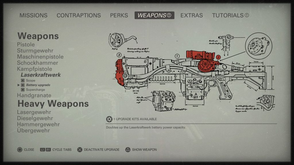 Wolfenstein 2: The New Colossus - Weapon Upgrade Kits Locations Guide ...
