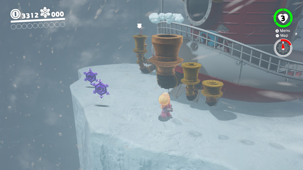 Super Mario Odyssey: All 50 Purple Coins Locations | Snow Kingdom ...