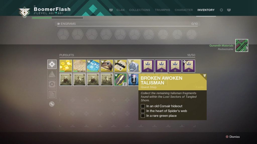 Destiny 2: Forsaken - How To Unlock The Dreaming City | Awoken Talisman ...