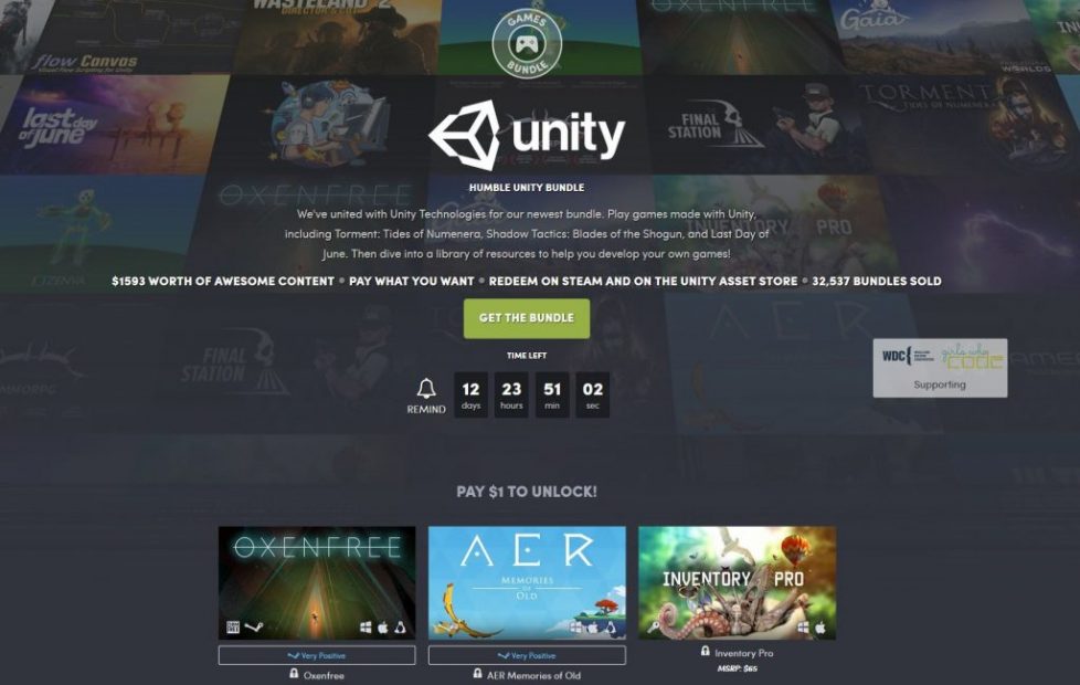 Humble Bundle Presents Unity Bundle - Gameranx
