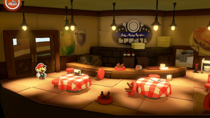 Paper Mario: The Origami King - Cutting The Red Streamer | Overlook ...