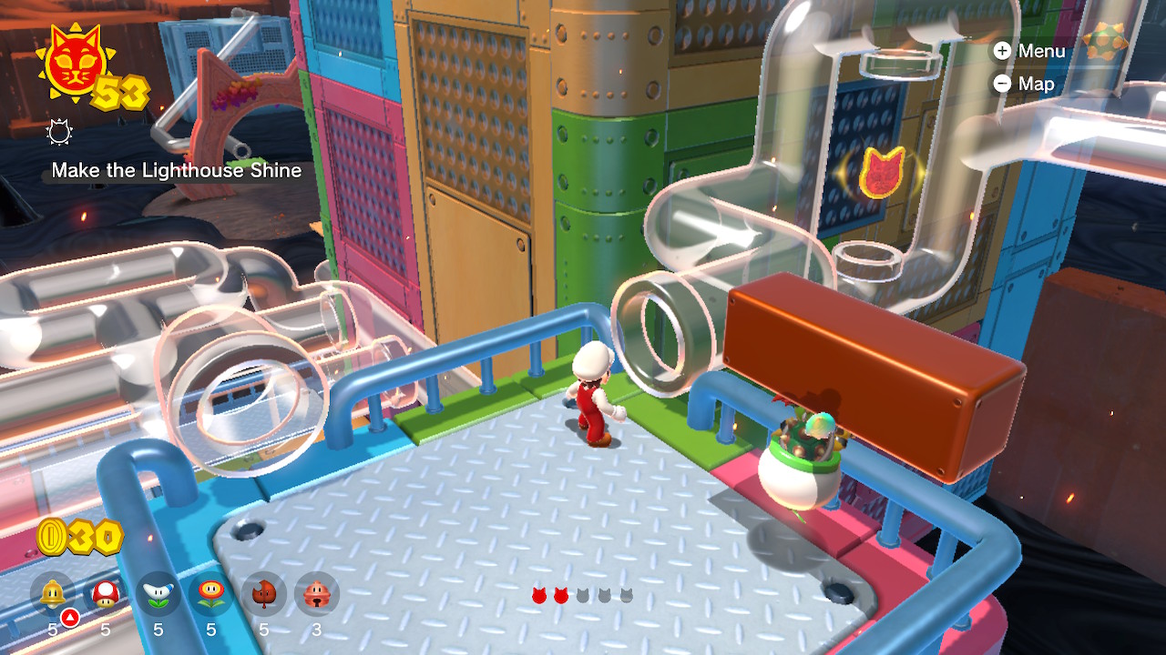 Super Mario 3D World: Bowser's Fury - How To Get All Cat Shines | Pipe ...