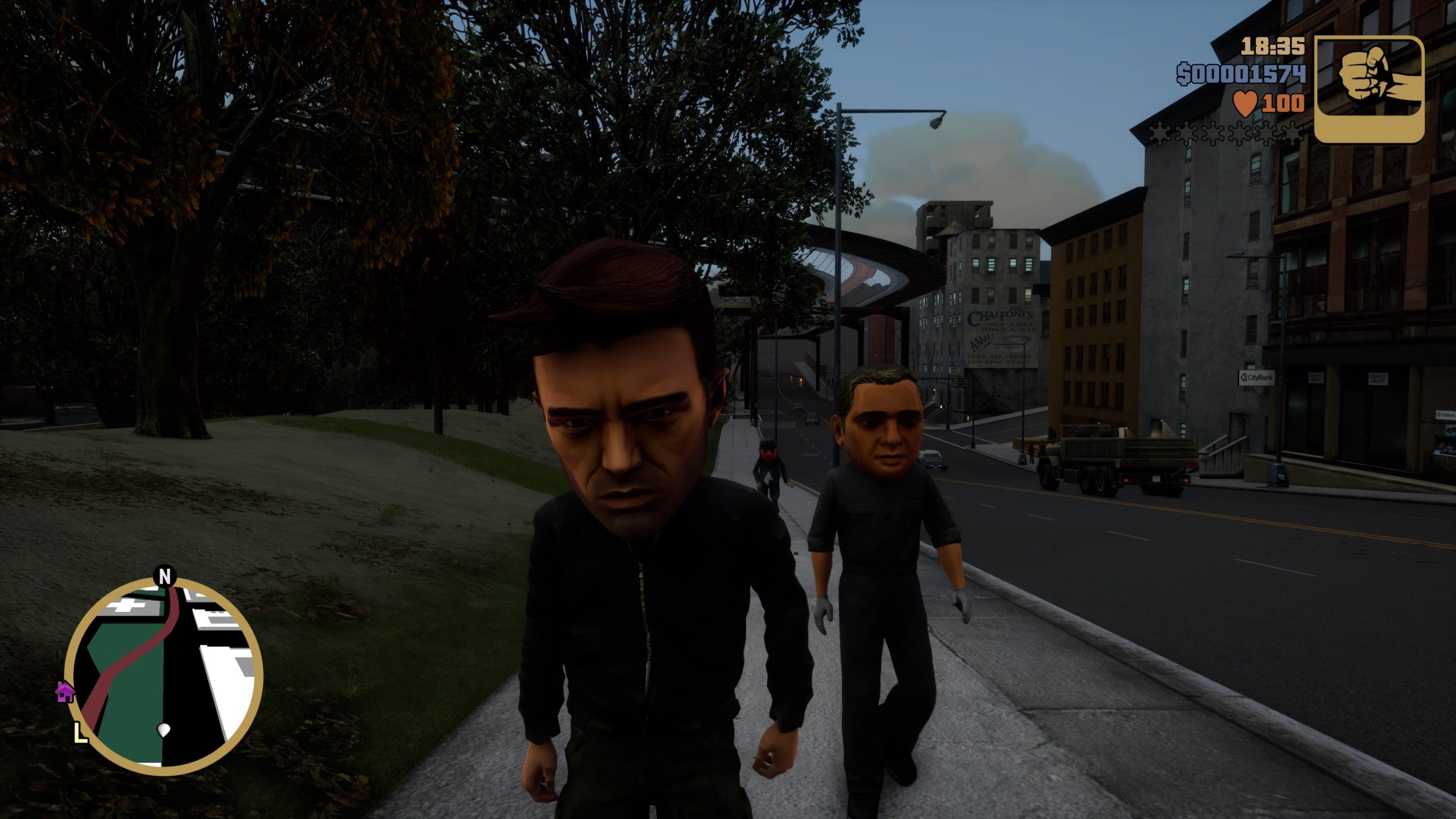 Grand Theft Auto Trilogy: Definitive Edition - How To Unlock Big Head Mode With The Konami Code ...