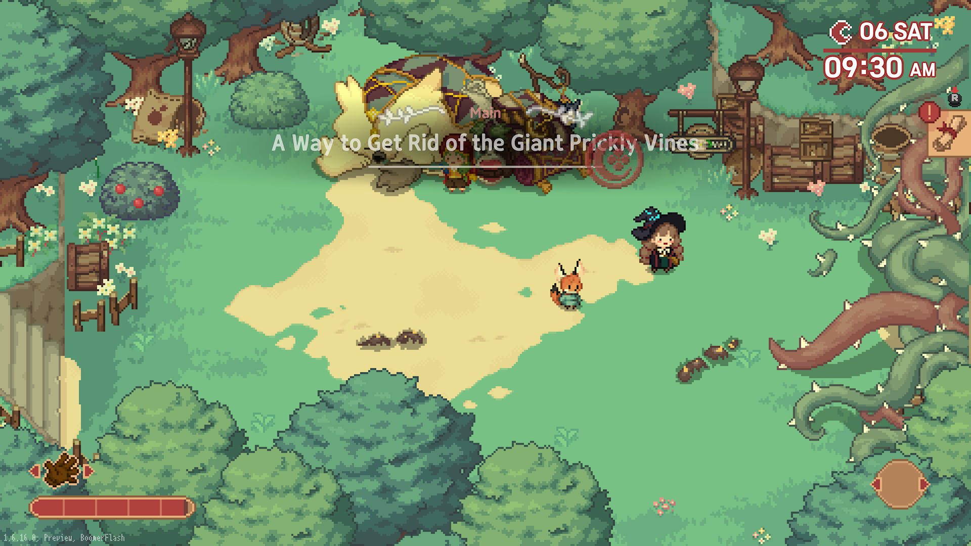 Little Witch In The Woods: How To Reach The Village | Giant Prickly ...