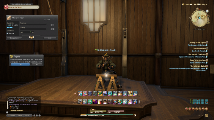 How to be a Carpenter in Final Fantasy 14 - Gameranx