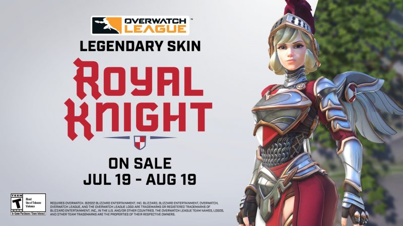 New Royal Knight Mercy Skin Revealed In Overwatch - Gameranx