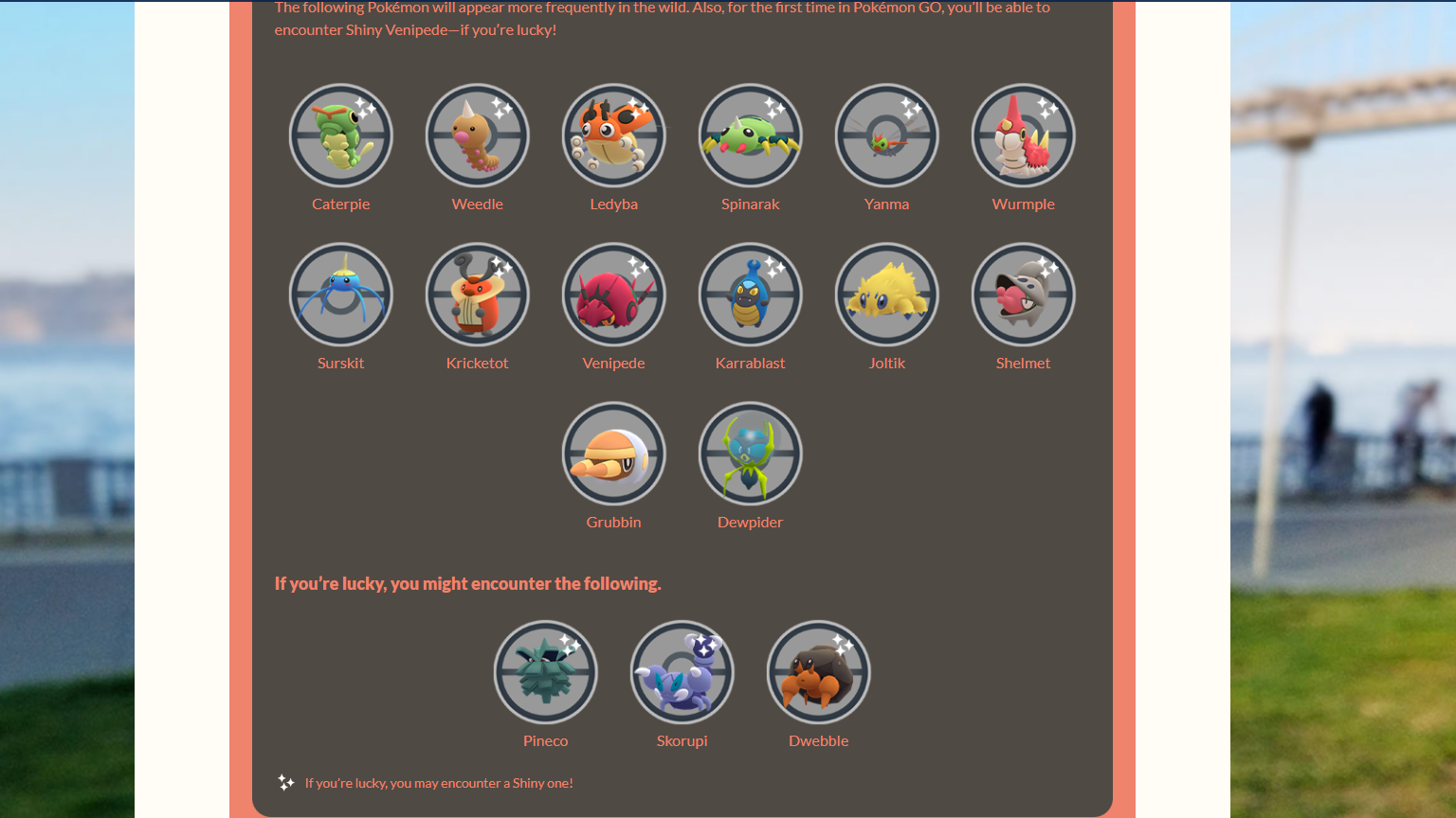 Pokemon Go, Bug Out Event Guide - Gameranx