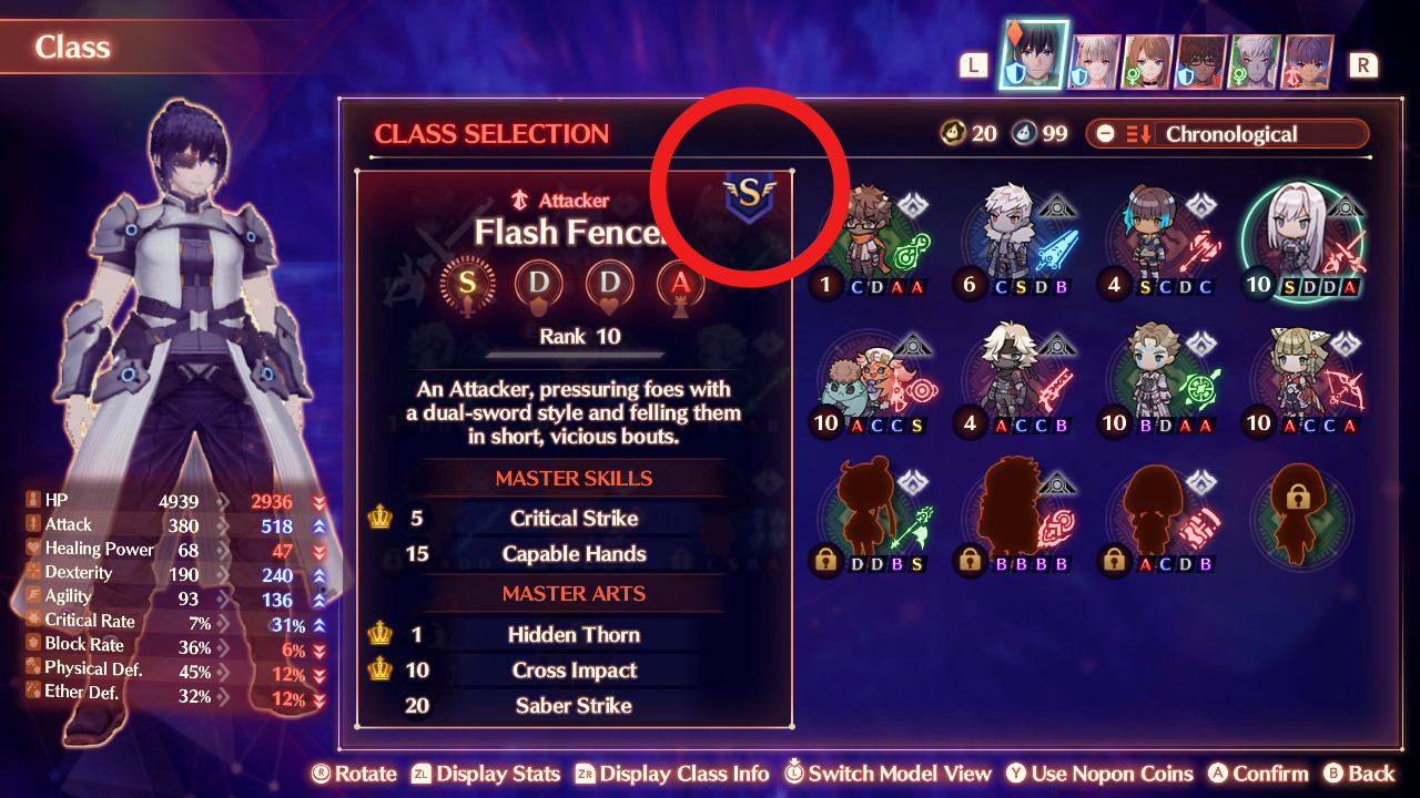 Xenoblade Chronicles 3: Class Aptitude Explained - Gameranx