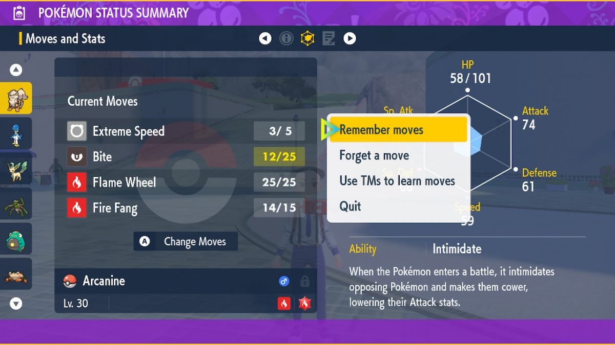 Pokémon Scarlet & Violet: How To Remember Moves | Move Reminder Guide ...