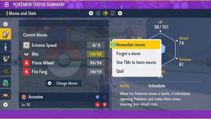 Pokémon Scarlet & Violet: How To Remember Moves | Move Reminder Guide ...