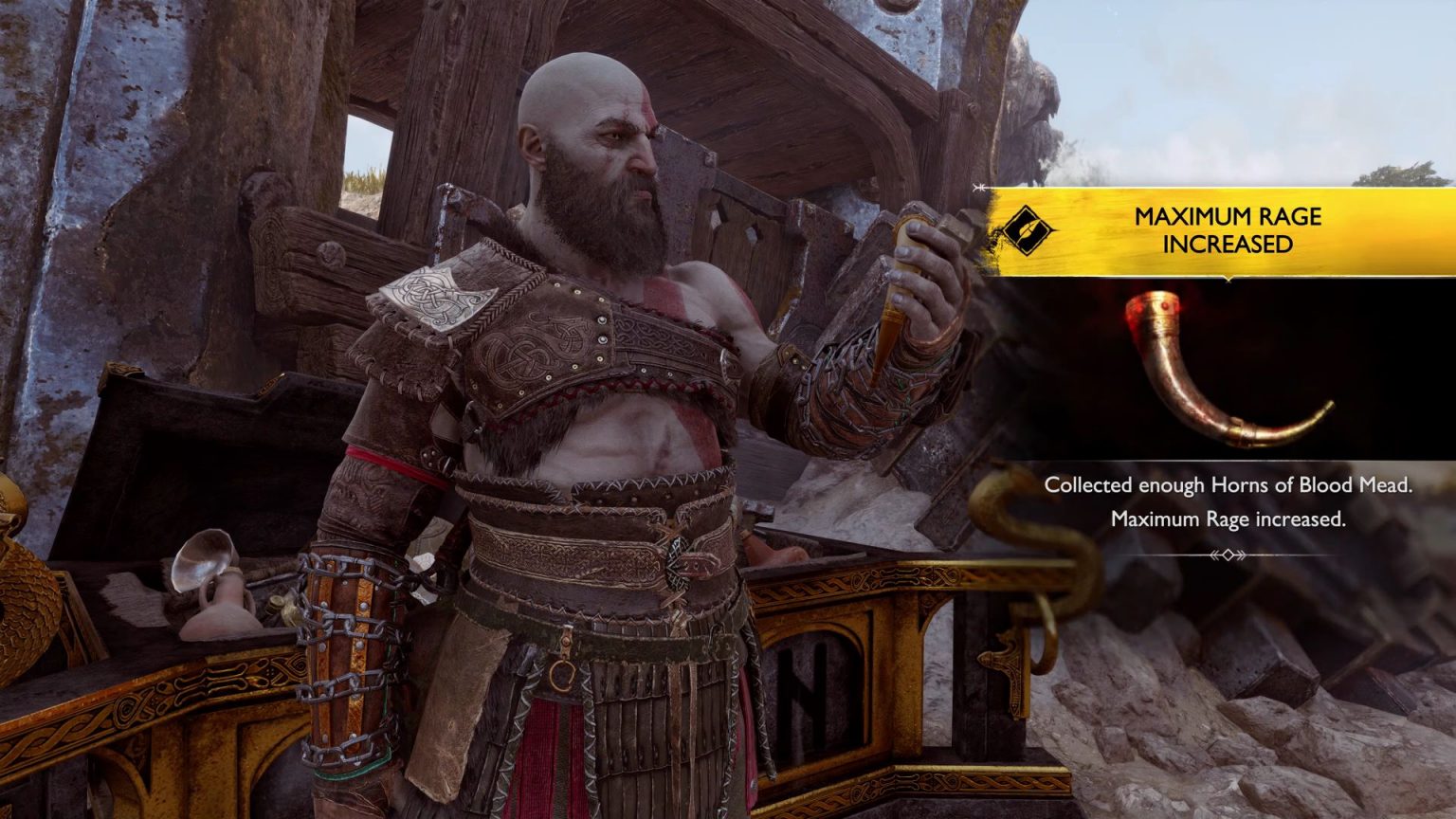 God of War Ragnarok: How To Increase Spartan Rage | Horn of Blood Mead ...