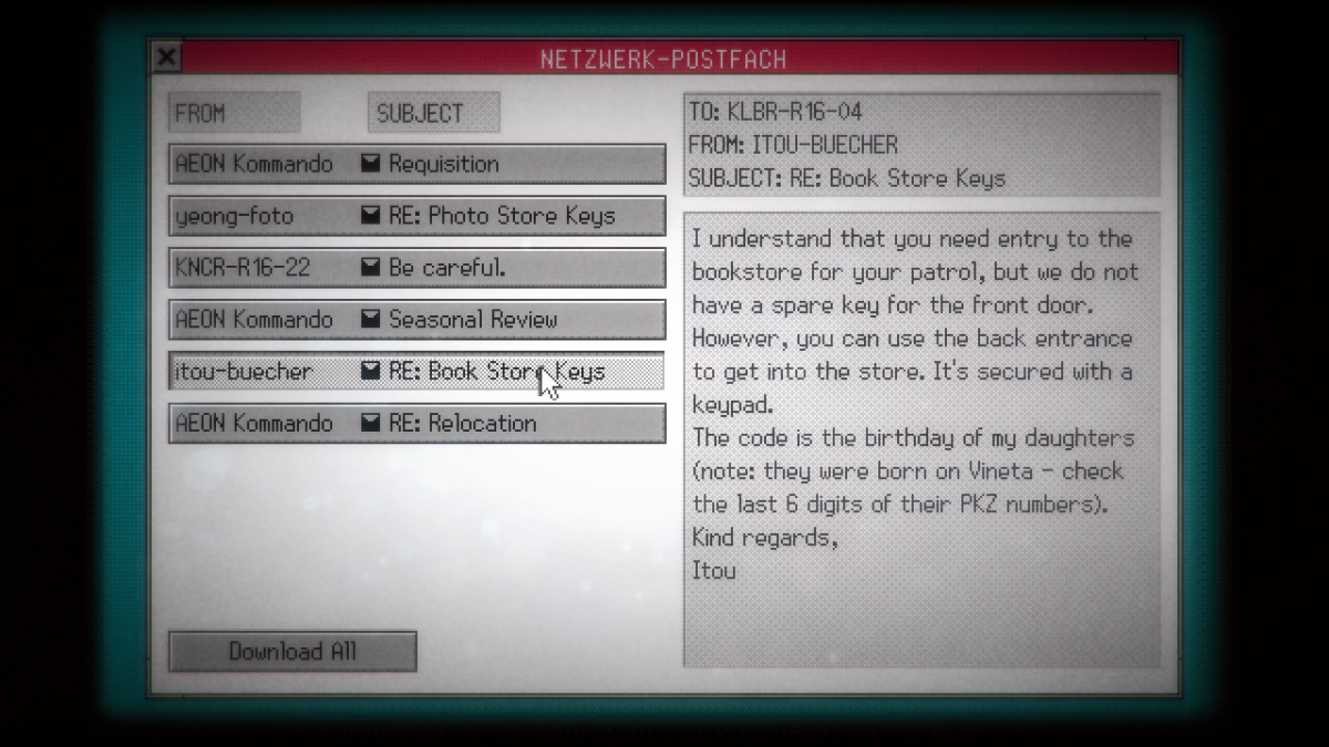 Signalis: ITOU Keypad Puzzle Solution | Book Store Key Location - Gameranx
