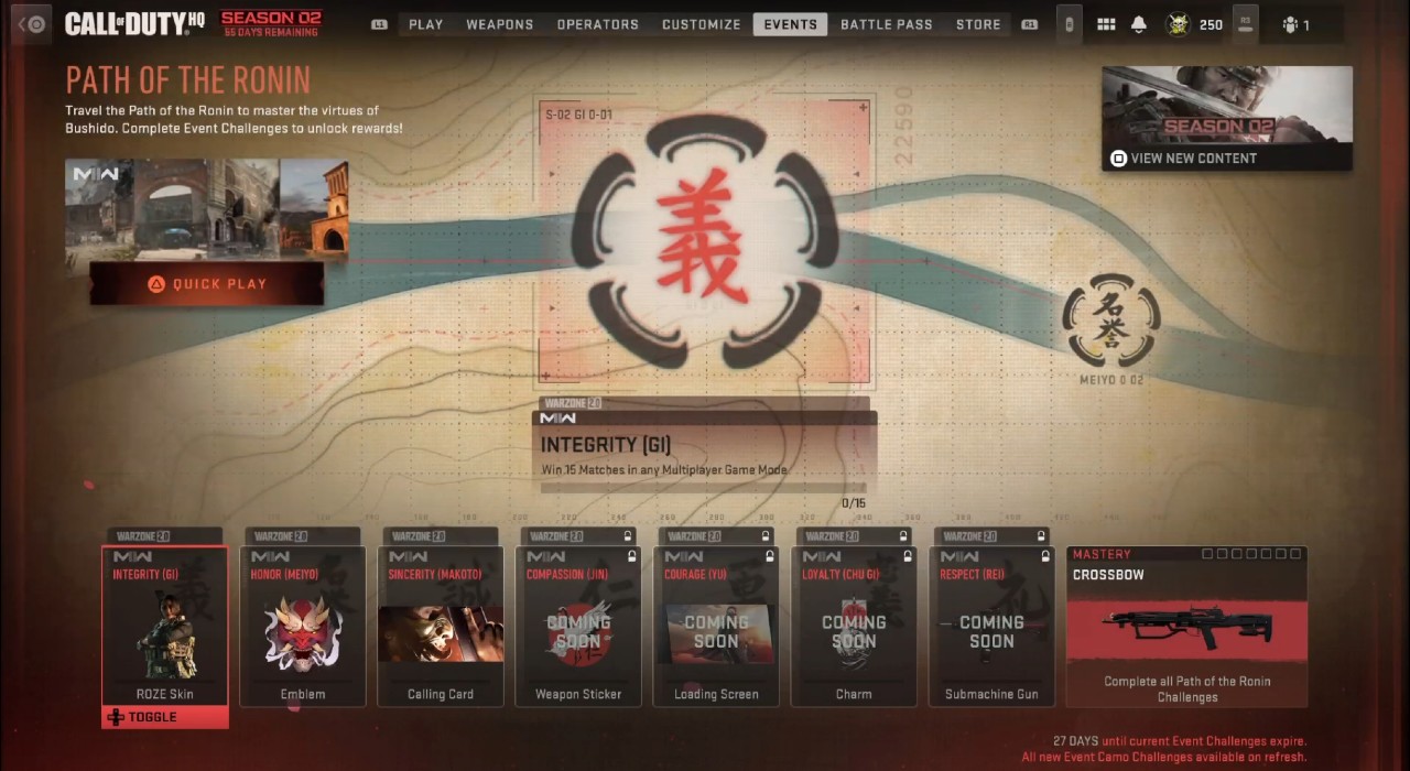 Call of Duty: Modern Warfare 2 and Warzone 2.0 - Path of the Ronin ...