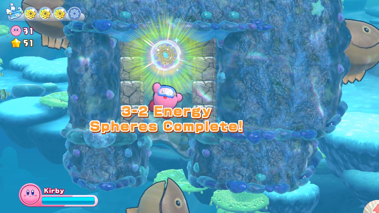 Kirby's Return to Dreamland Deluxe: 3-2 Energy Sphere Locations - Gameranx