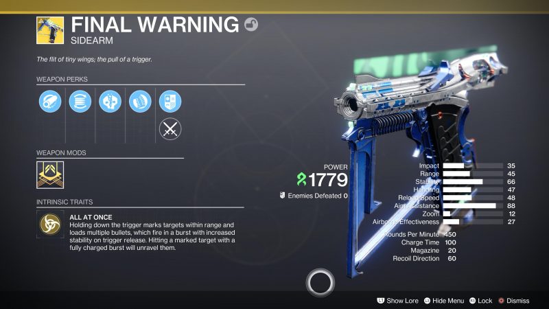 Destiny 2: How To Obtain Final Warning | Exotic Strand Sidearm - Gameranx