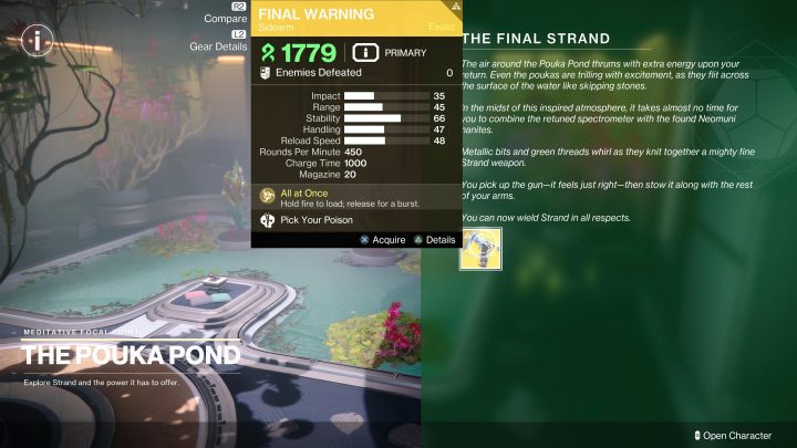 Destiny 2: How To Obtain Final Warning | Exotic Strand Sidearm - Gameranx