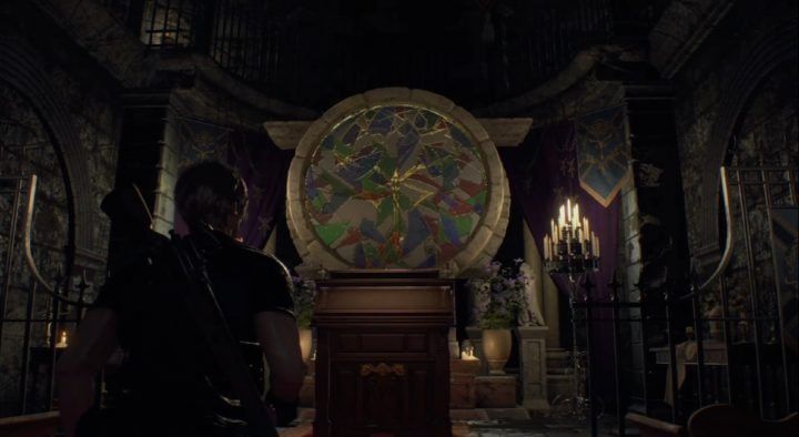 Resident Evil 4 Remake: Stained Glass Church Puzzle Solution - Gameranx