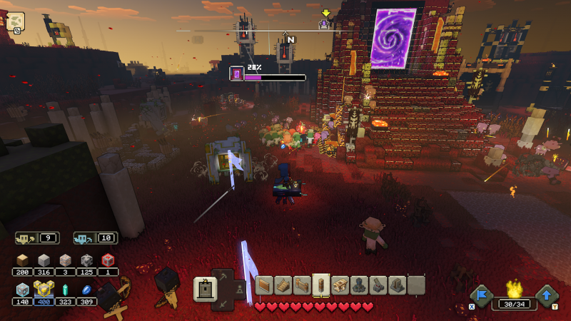 Minecraft Legends: How To Destroy Challenging Piglin Bases | Difficulty ...