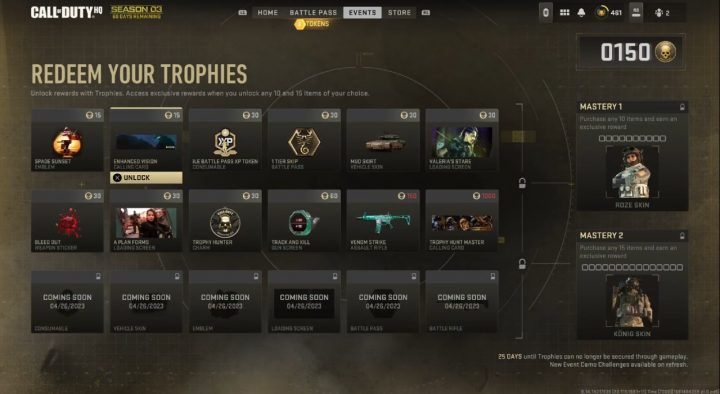 Call of Duty: Modern Warfare 2 and Warzone 2.0 - Trophy Hunt Event ...