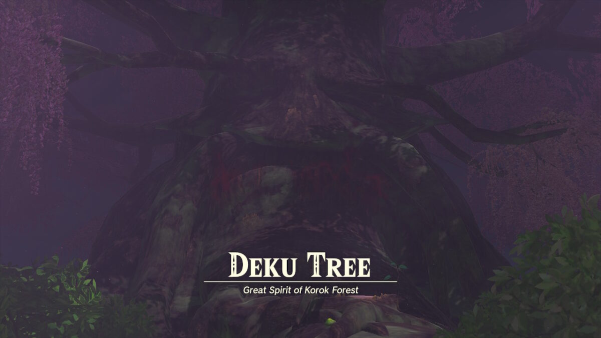 Legend Of Zelda: Tears Of The Kingdom - How To Cure The Great Deku Tree ...