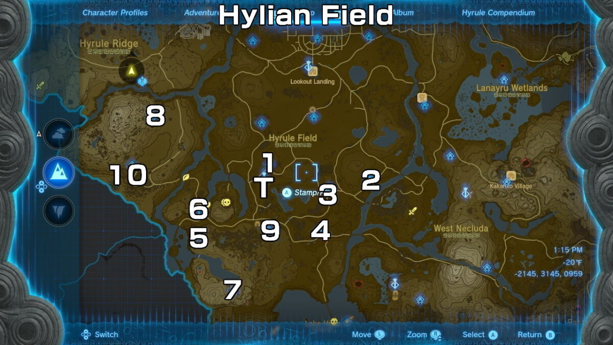 The Legend of Zelda: Tears of the Kingdom - Hylian Field Shrines and ...