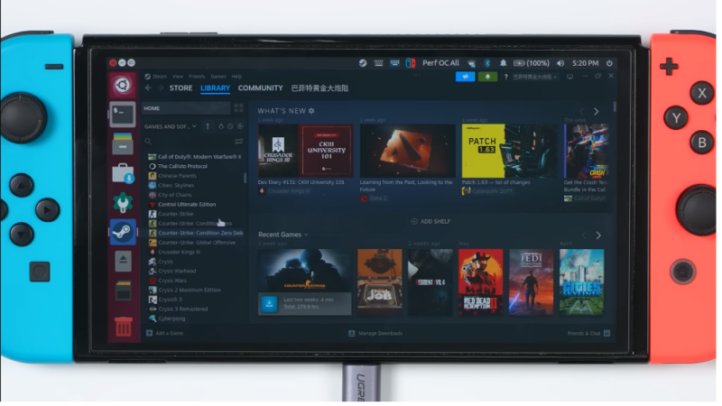 Nintendo Switch Hacked To Run Steam, GTA 5, God of War, And More - Gameranx