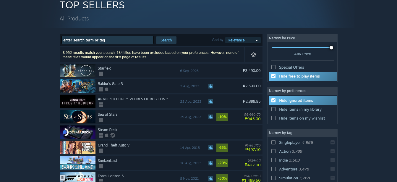 Starfield Now Reigns On Top Of Steam's Sale Charts - Gameranx