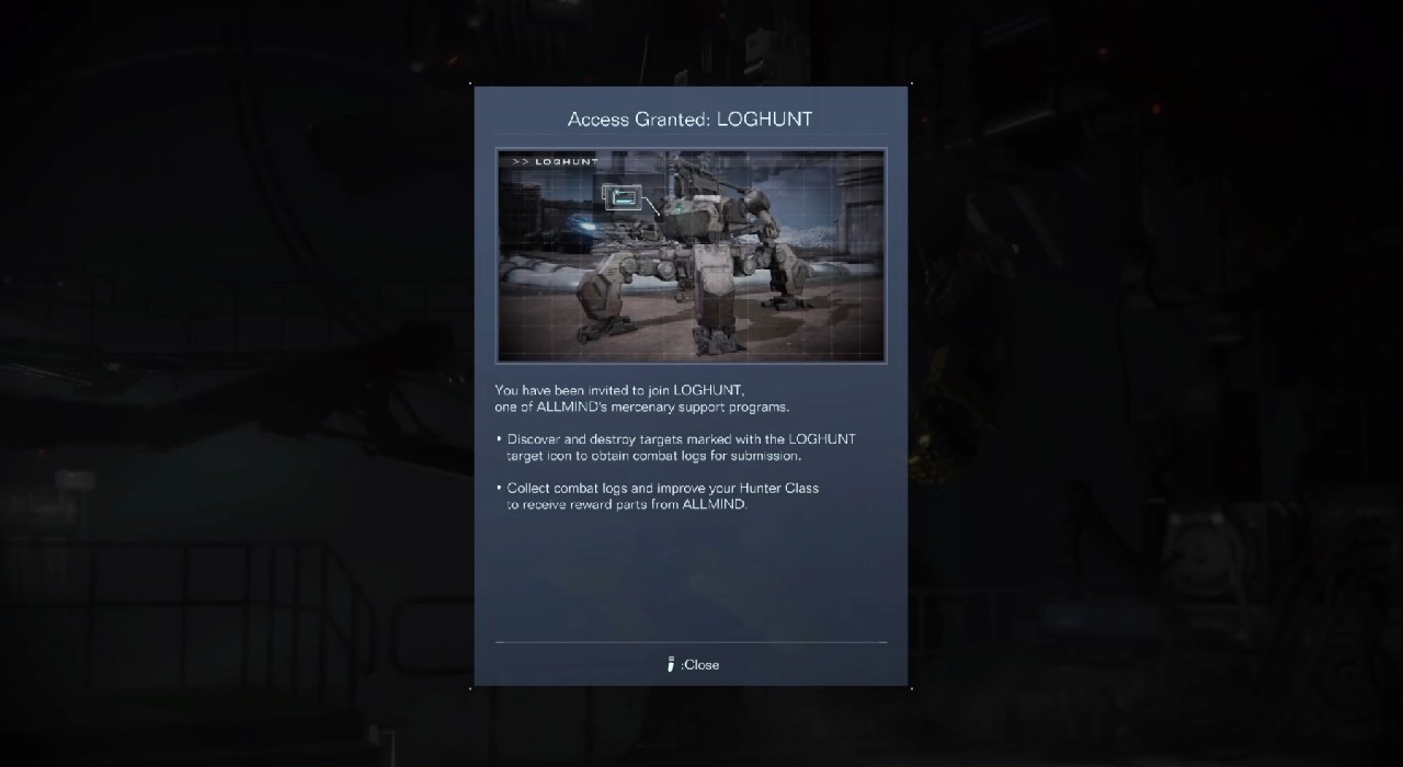 Armored Core 6: Fires of Rubicon - LOGHUNT Explained | Combat Log Hunter Rank and Reward List ...