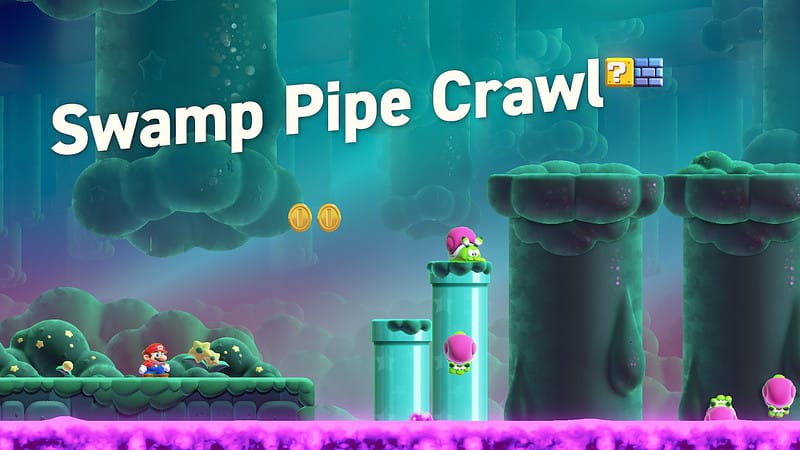 Super Mario Wonder: Where To Find Every Collectible In ‘Swamp Pipe ...