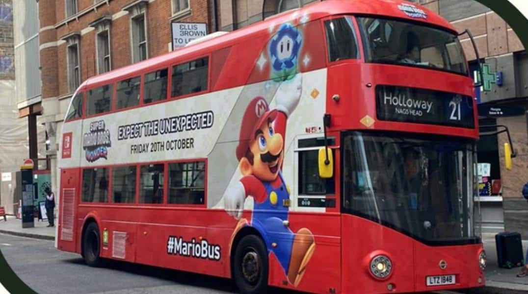 Can You Find The Super Mario Bros Wonder Bus In London? - Gameranx