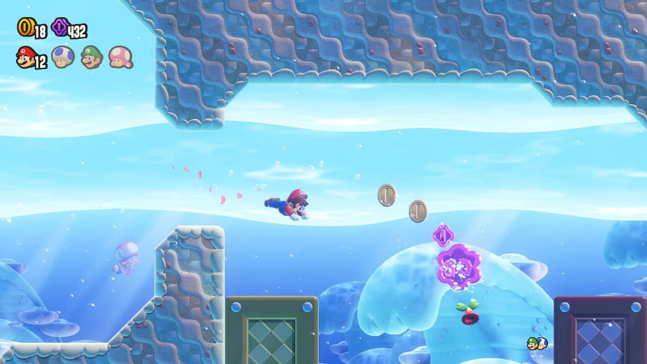 Super Mario Wonder: Where To Find Every Collectible In ‘Dolphin Kick 1 ...