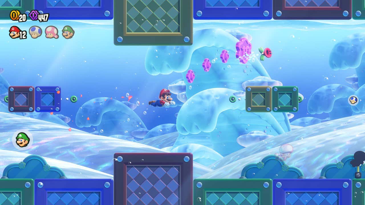 Super Mario Wonder: Where To Find Every Collectible In ‘Dolphin Kick 1 ...