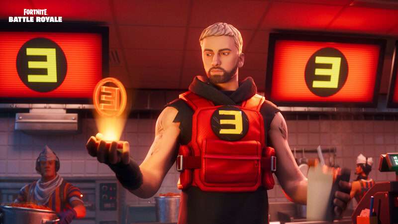Fortnite: Where to Find Eminem and get the Mythic RG Minigun - Gameranx