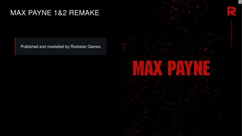 Rockstar Games Is Footing The Bill For Max Payne 1&2 Remake's ...