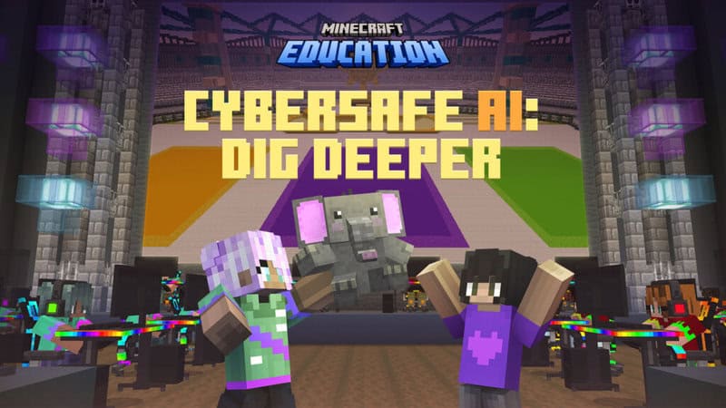 Microsoft Launches The Cybersafe AI: Dig Deeper Minecraft Education DLC ...