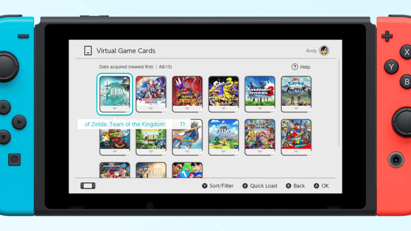Switch Users Can Now Manage Virtual Game Cards On The World Wide Web ...