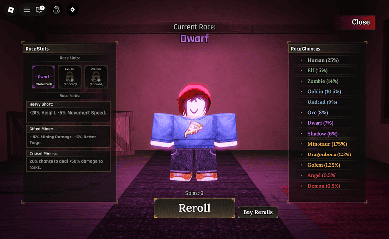 Roblox: The Forge - Races - Gameranx